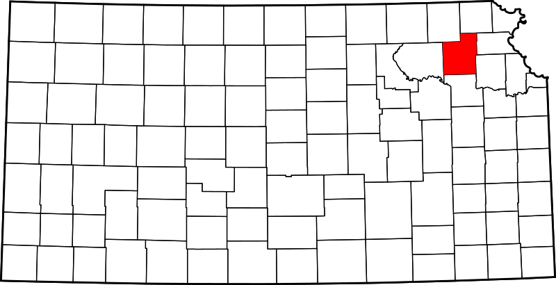 ملف:Map of Kansas highlighting Jackson County.svg - المعرفة