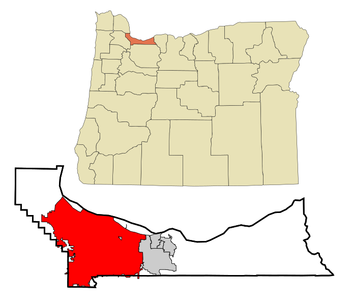 ملف:Multnomah County Oregon Incorporated and Unincorporated areas ...