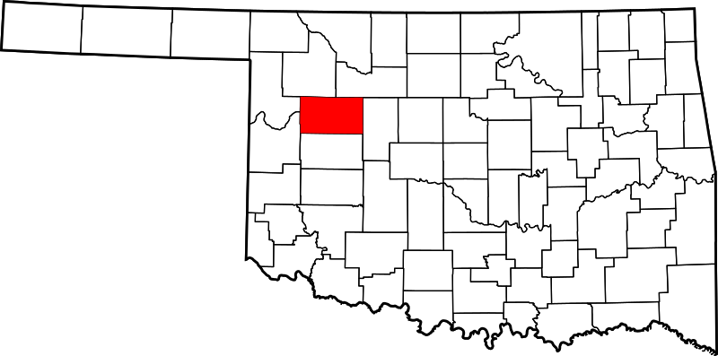 ملف:Map of Oklahoma highlighting Dewey County.svg - المعرفة