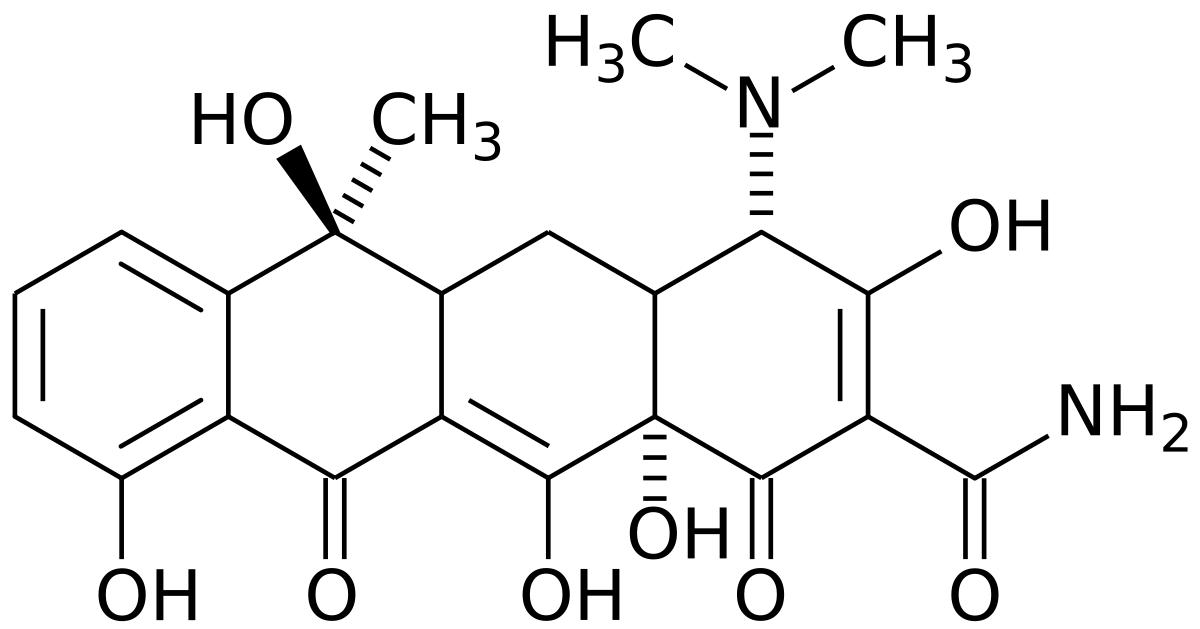 ملف:Tetracycline structure.svg - المعرفة