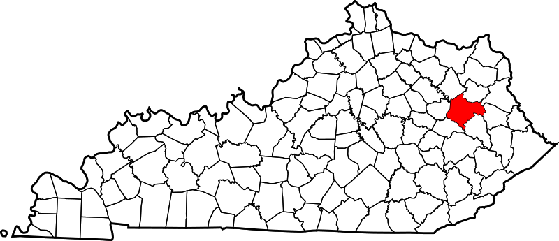 ملف:Map of Kentucky highlighting Morgan County.svg - المعرفة