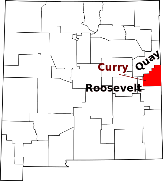ملف:Map of New Mexico highlighting Curry County.svg - المعرفة