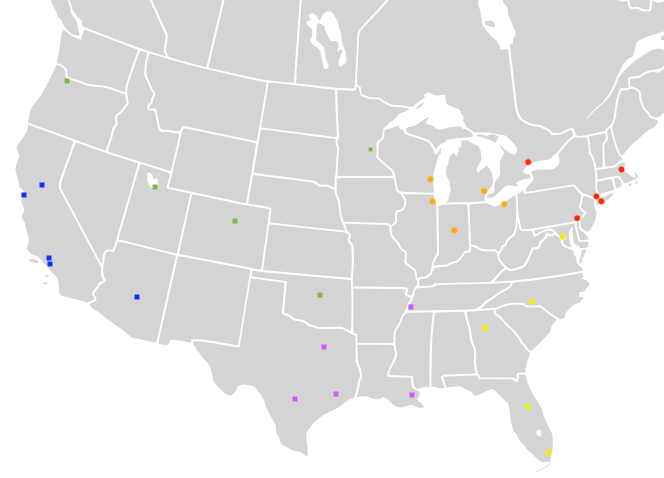 قالب:NBA labeled map - المعرفة