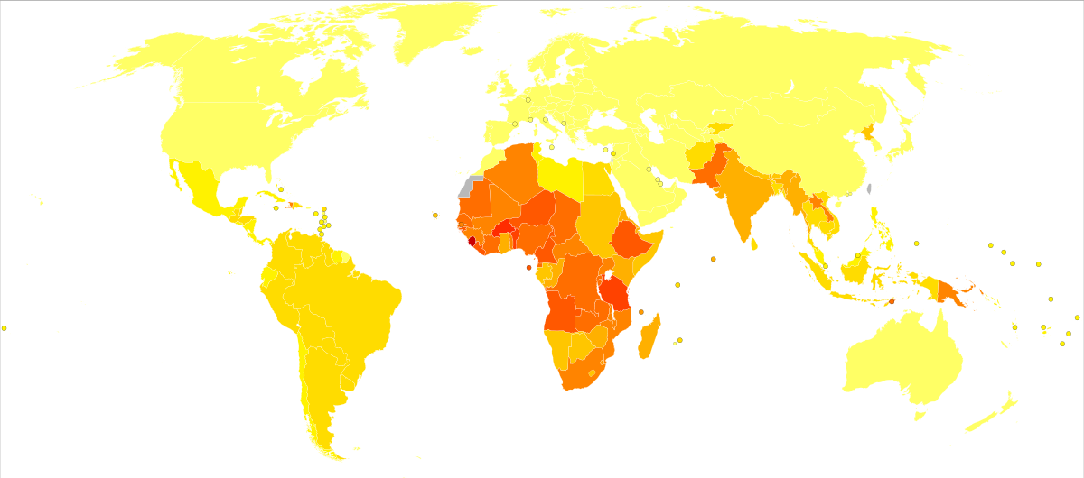 ملف:Syphilis world map - DALY - WHO2002.svg - المعرفة