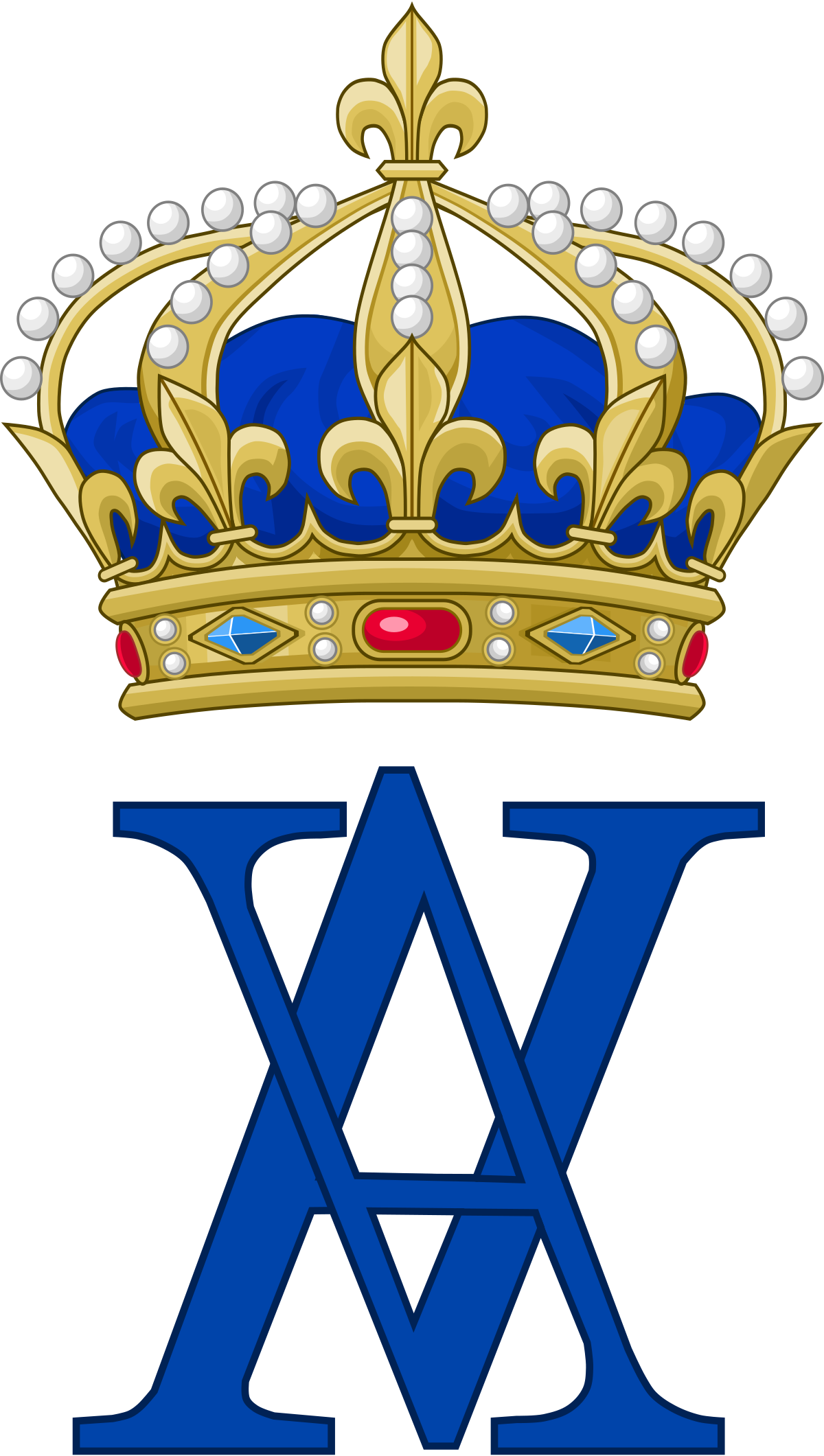 ملف:Royal Monogram of Anne of Austria, Queen of France.svg - المعرفة