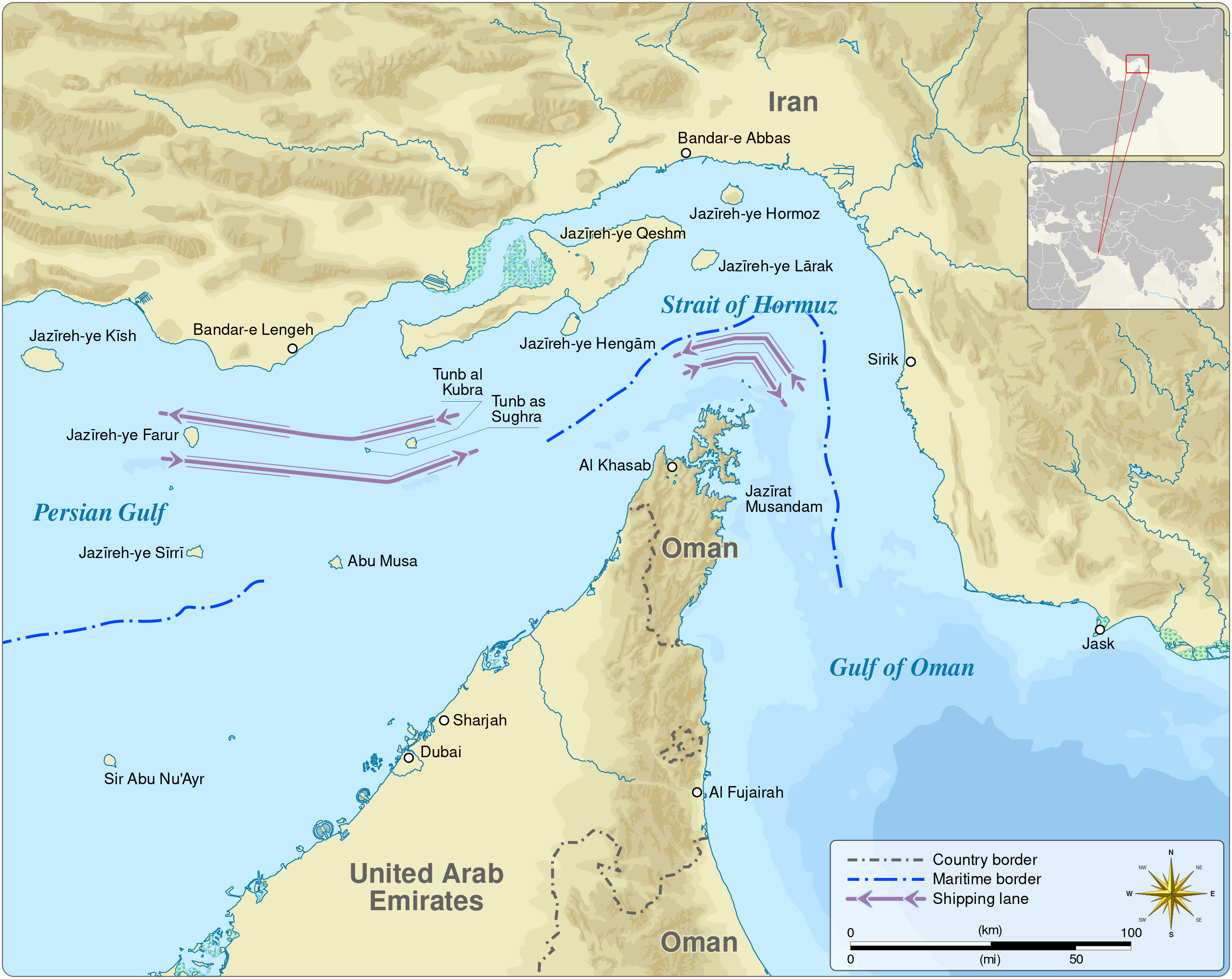 ملف:Strait of Hormuz-svg-en.svg - المعرفة