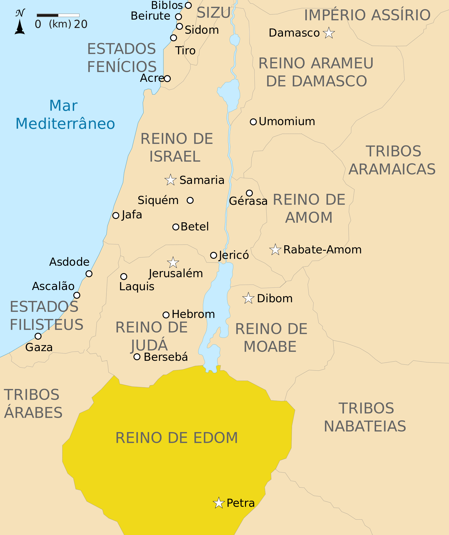 ملف:Kingdom of Edom 830 map-pt.svg - المعرفة