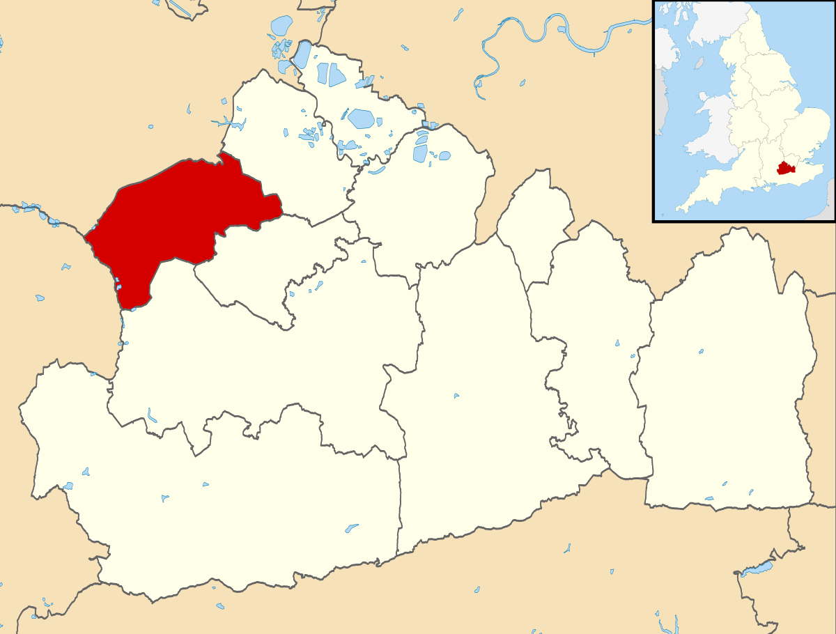 ملف:Surrey Heath UK locator map.svg - المعرفة