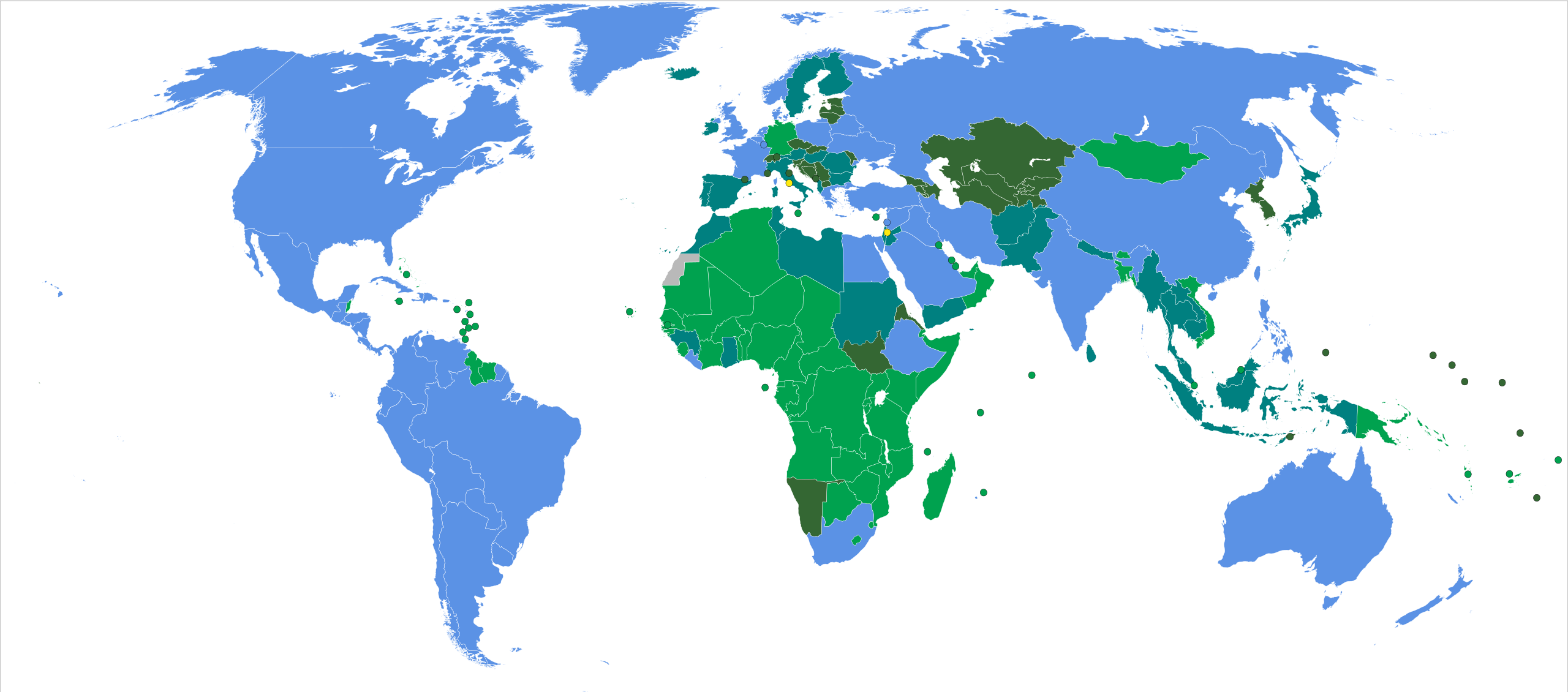 ملف:UN Member Countries World.svg - المعرفة