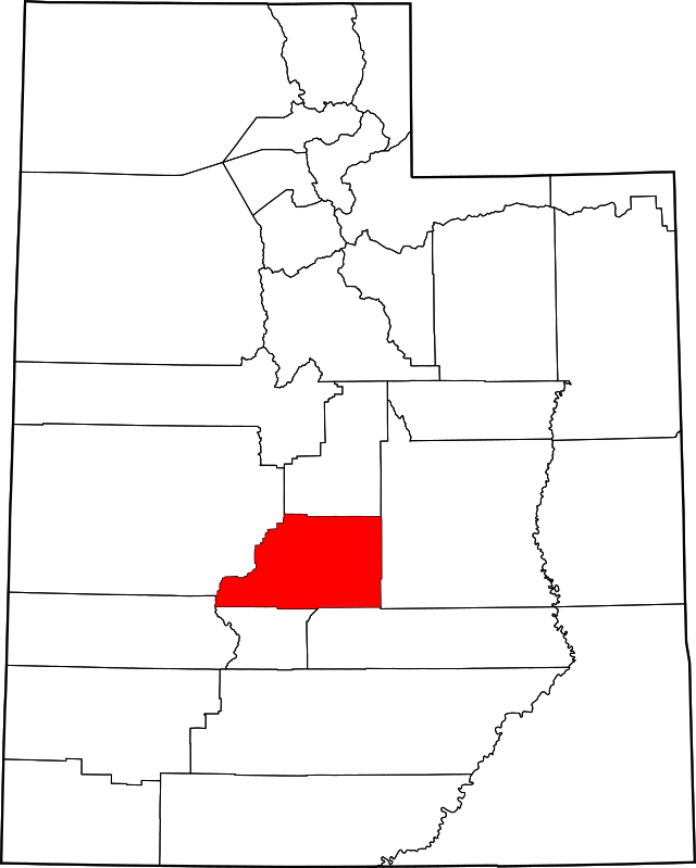 ملف:Map of Utah highlighting Sevier County.svg - المعرفة