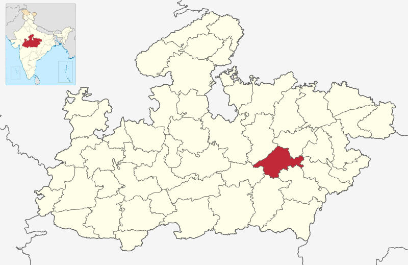 ملف:MP Jabalpur district map.svg - المعرفة