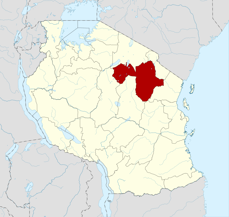 ملف:Tanzania Manyara location map.svg - المعرفة