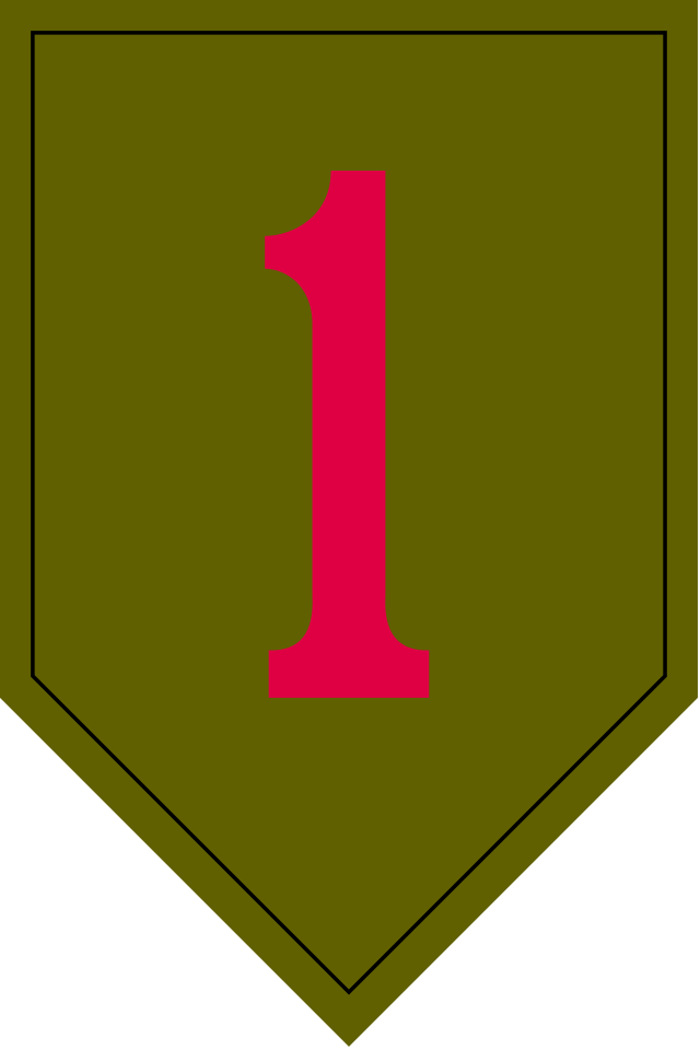 ملف:1st Infantry Division SSI (1918-2015).svg - المعرفة