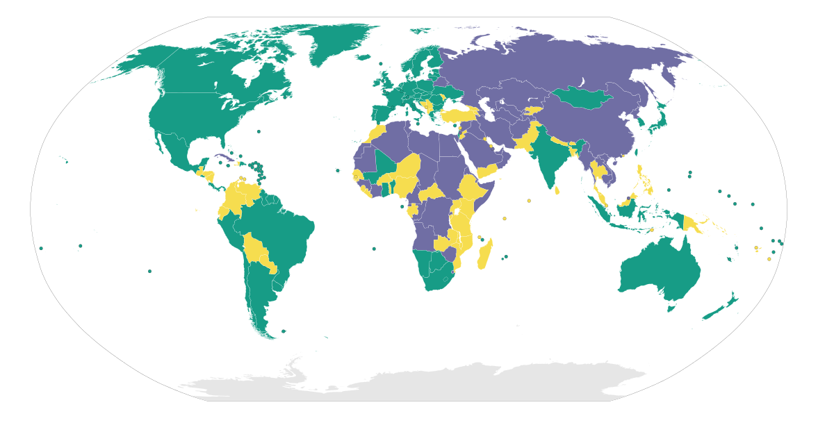 ملف:2009 Freedom House world map.svg - المعرفة