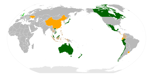 ملف:CPTPP Trade Agreement Map.svg - المعرفة