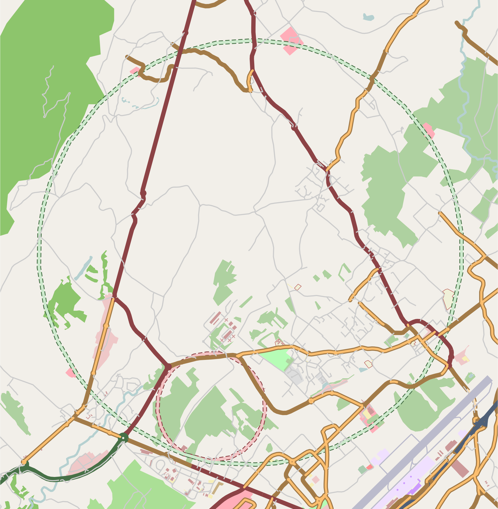 ملف:Large Hadron Collider at CERN map.svg - المعرفة