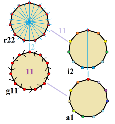 أحد عشري الأضلاع - المعرفة