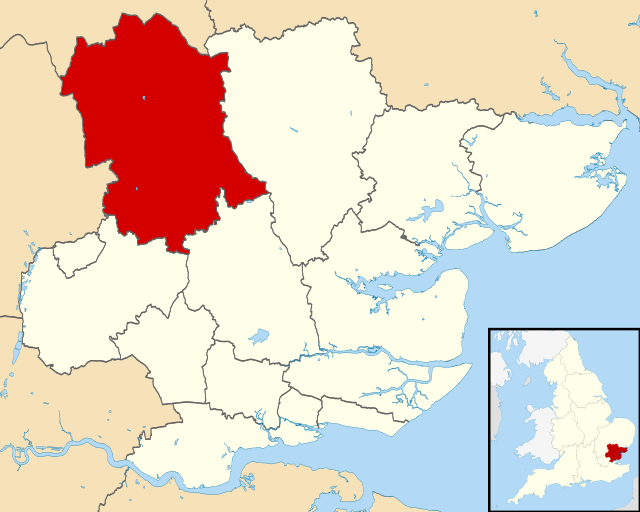ملف:Uttlesford UK locator map.svg - المعرفة