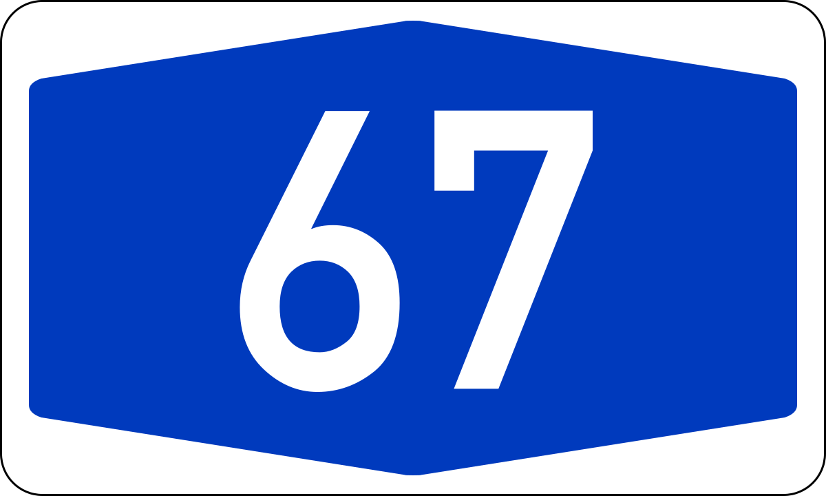 ملف:Bundesautobahn 67 number.svg - المعرفة