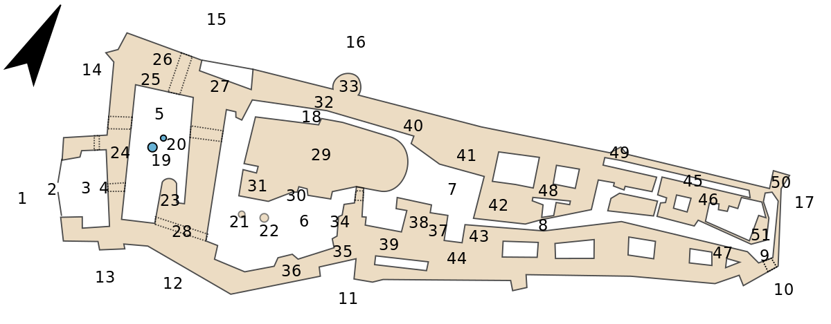 ملف:Prague Castle map.svg - المعرفة