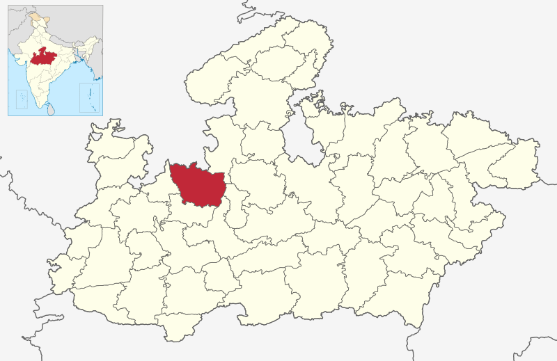 ملف:MP Rajgarh district map.svg - المعرفة