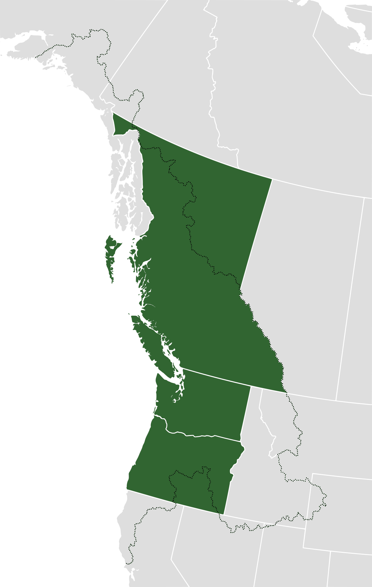 ملف:Cascadia map and bioregion vector.svg - المعرفة