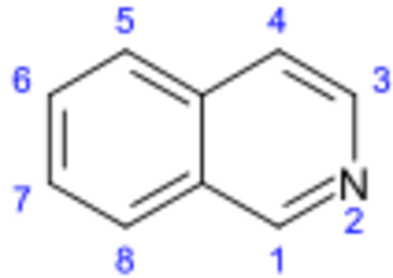 ملف:Isoquinoline numbered.svg - المعرفة