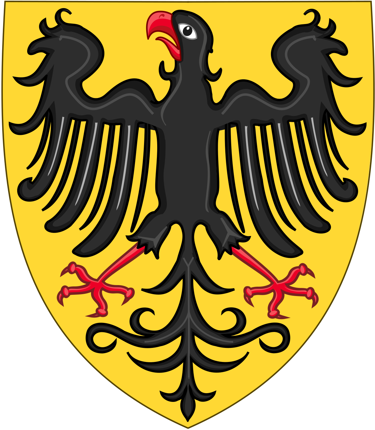 ملف:Shield and Coat of Arms of the Holy Roman Emperor (c.1300-c.1400 ...