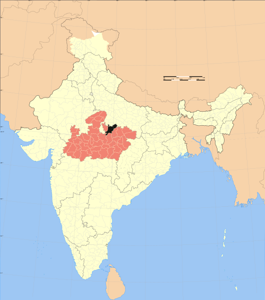 ملف:Madhya Pradesh district location map Chhatarpur.svg - المعرفة