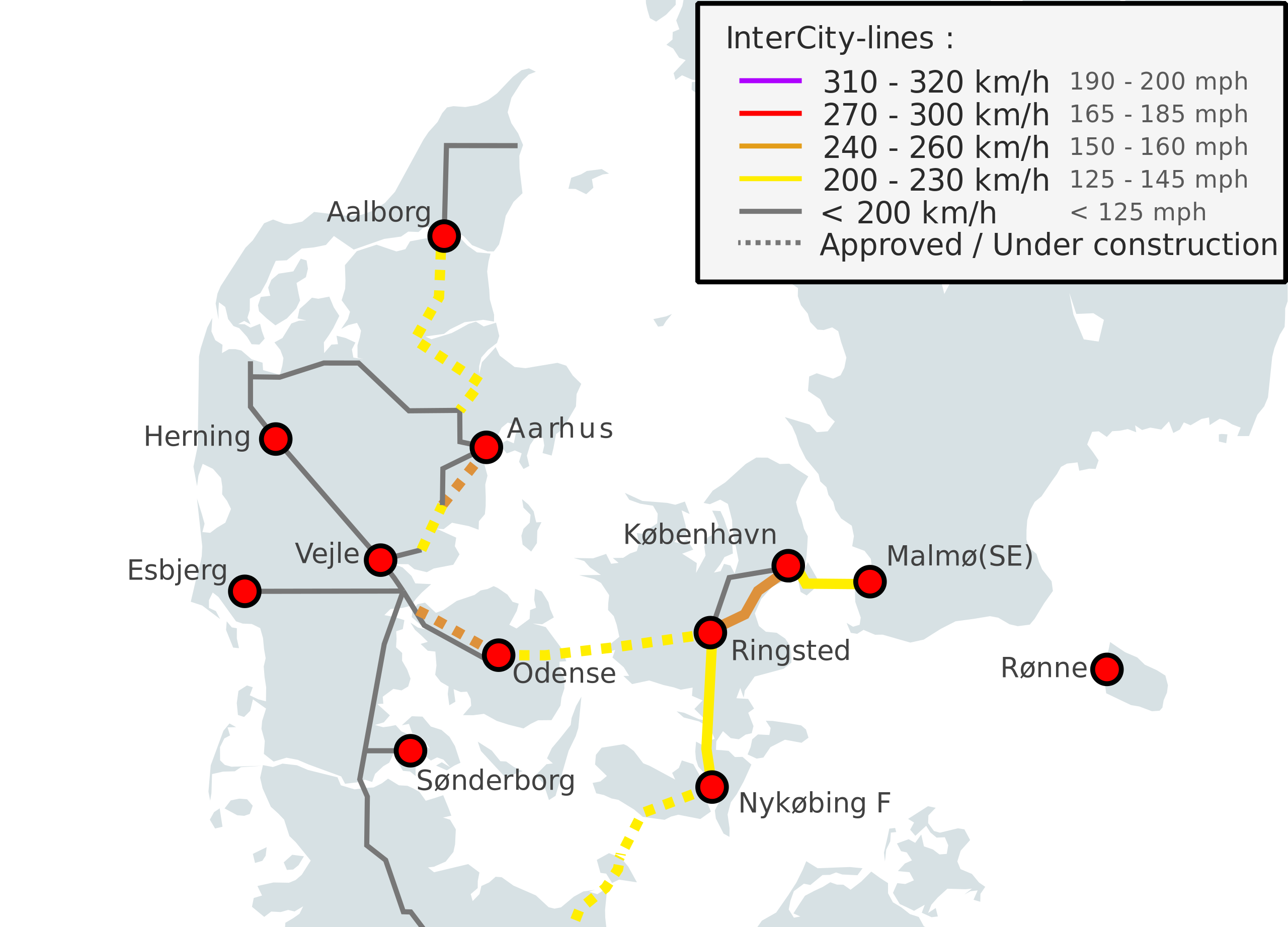 ملف:Danish rail network approved lines.svg - المعرفة
