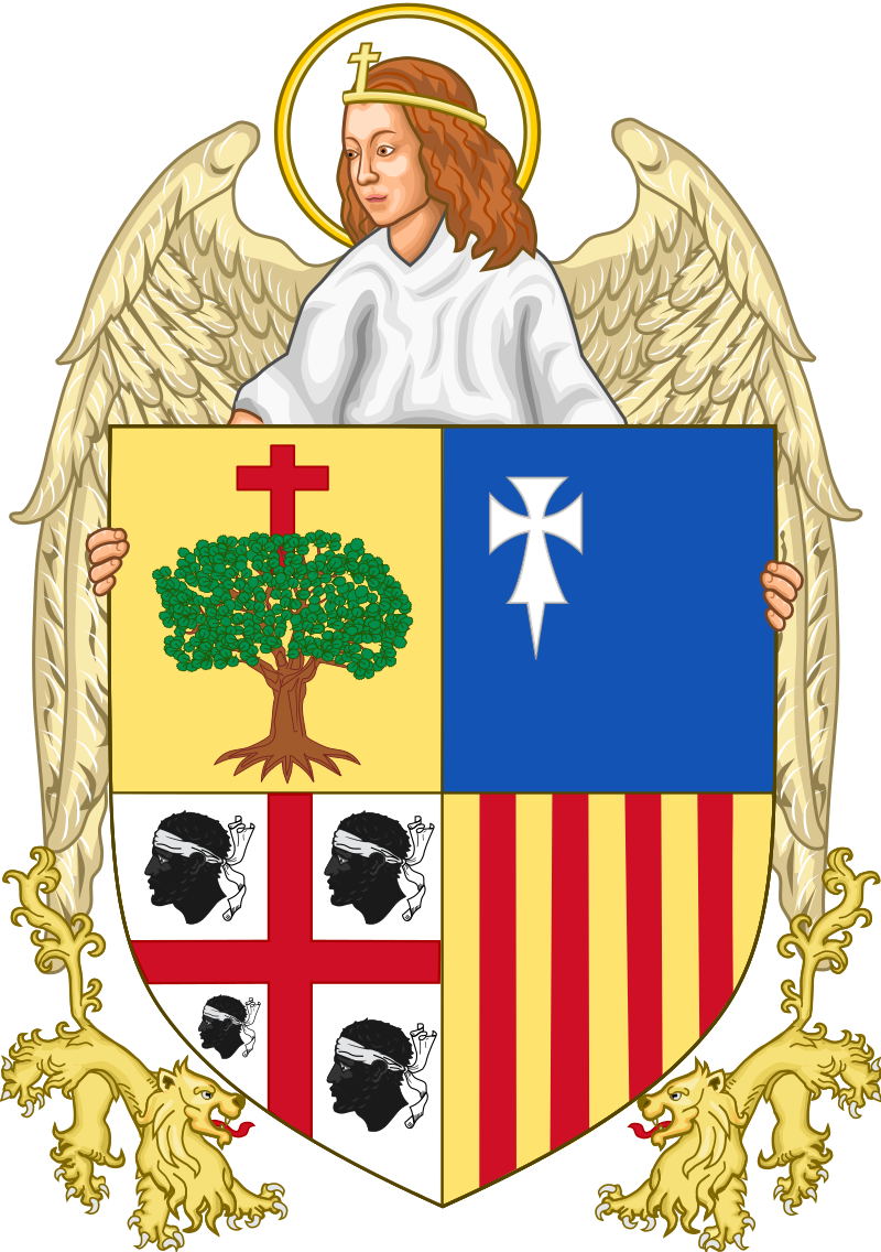 ملف:Historic Coat of Arms of Aragon Angel Supporter Version.svg - المعرفة