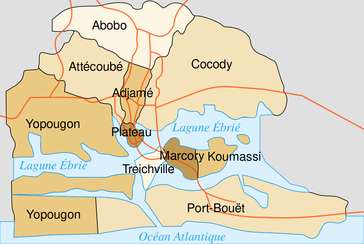 ملف:Abidjan Communes.svg - المعرفة