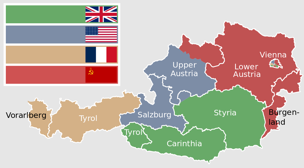 ملف:Austria Occupation Zones 1945-55 en.svg - المعرفة