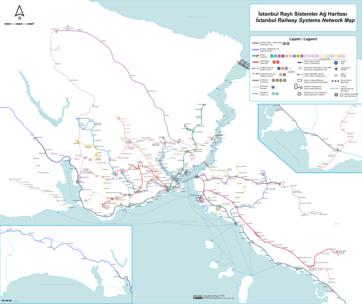 ملف:Istanbul Railway Systems Network Map.svg - المعرفة