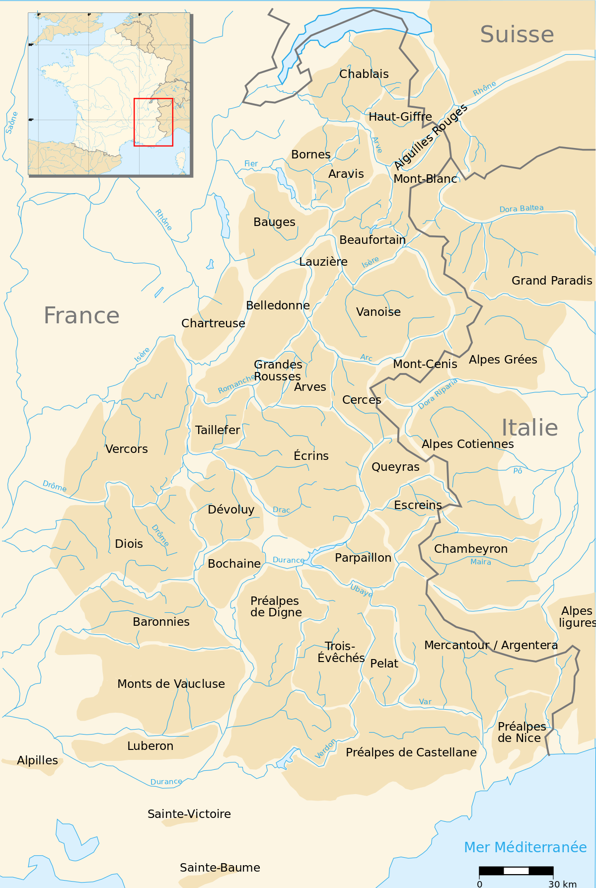 ملف:Massif des Alpes map-fr.svg - المعرفة