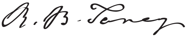 ملف:Roger B Taney Signature.svg - المعرفة