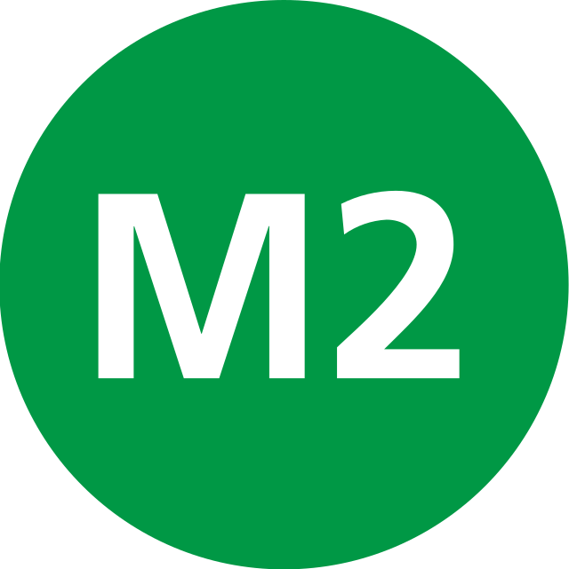 ملف:Istanbul M2 Line Symbol.svg - المعرفة