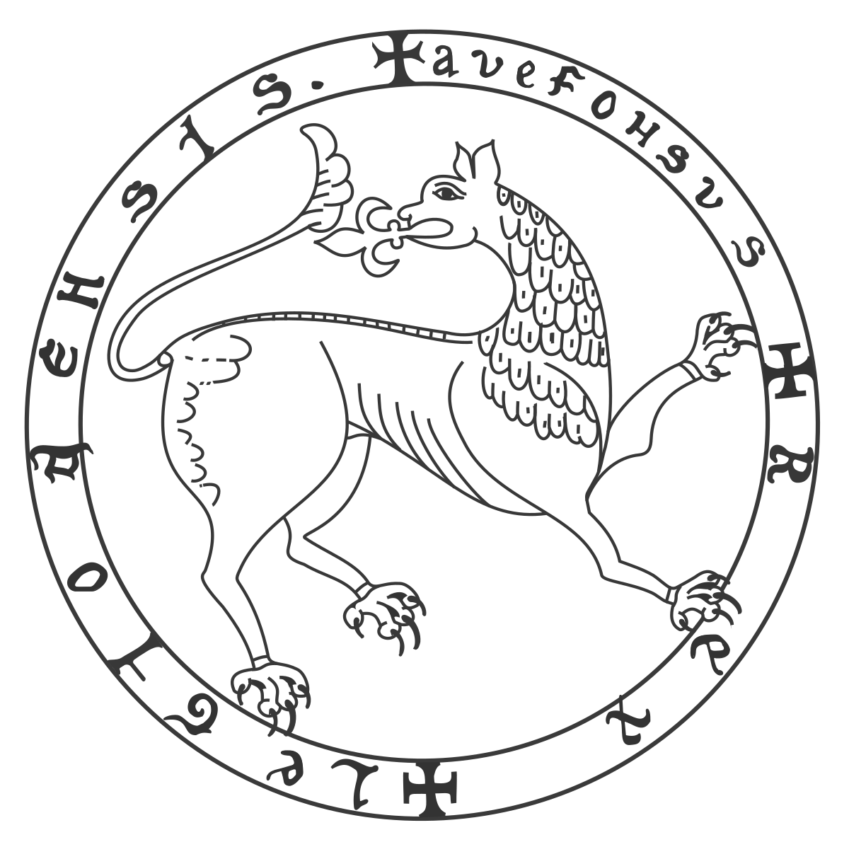 ملف:Seal of Alfonso IX of Leon.svg - المعرفة