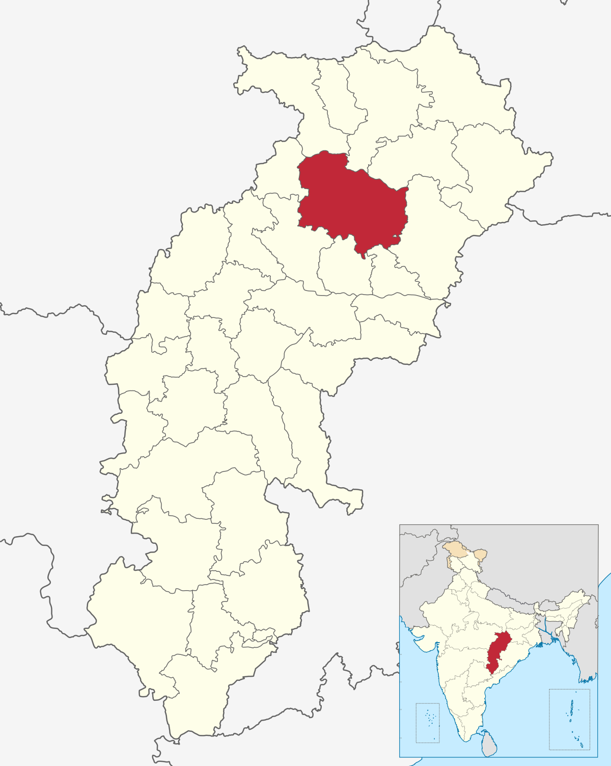 ملف:Korba in Chhattisgarh (India).svg - المعرفة