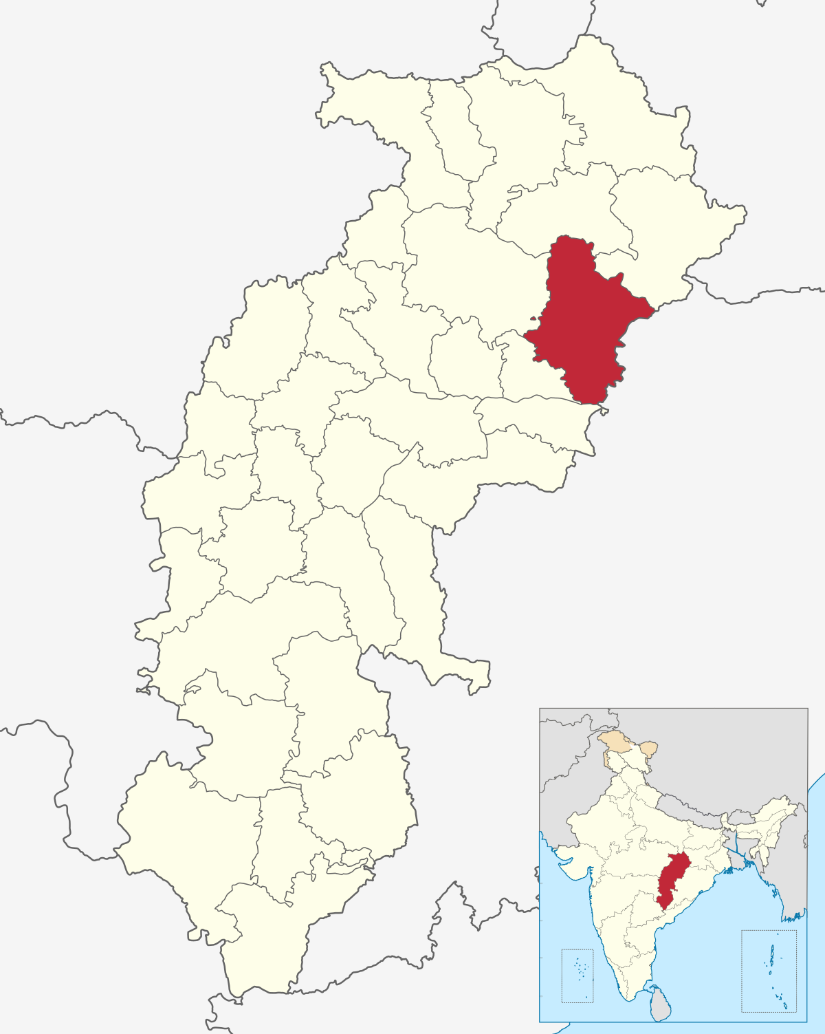 ملف:Raigarh in Chhattisgarh (India).svg - المعرفة