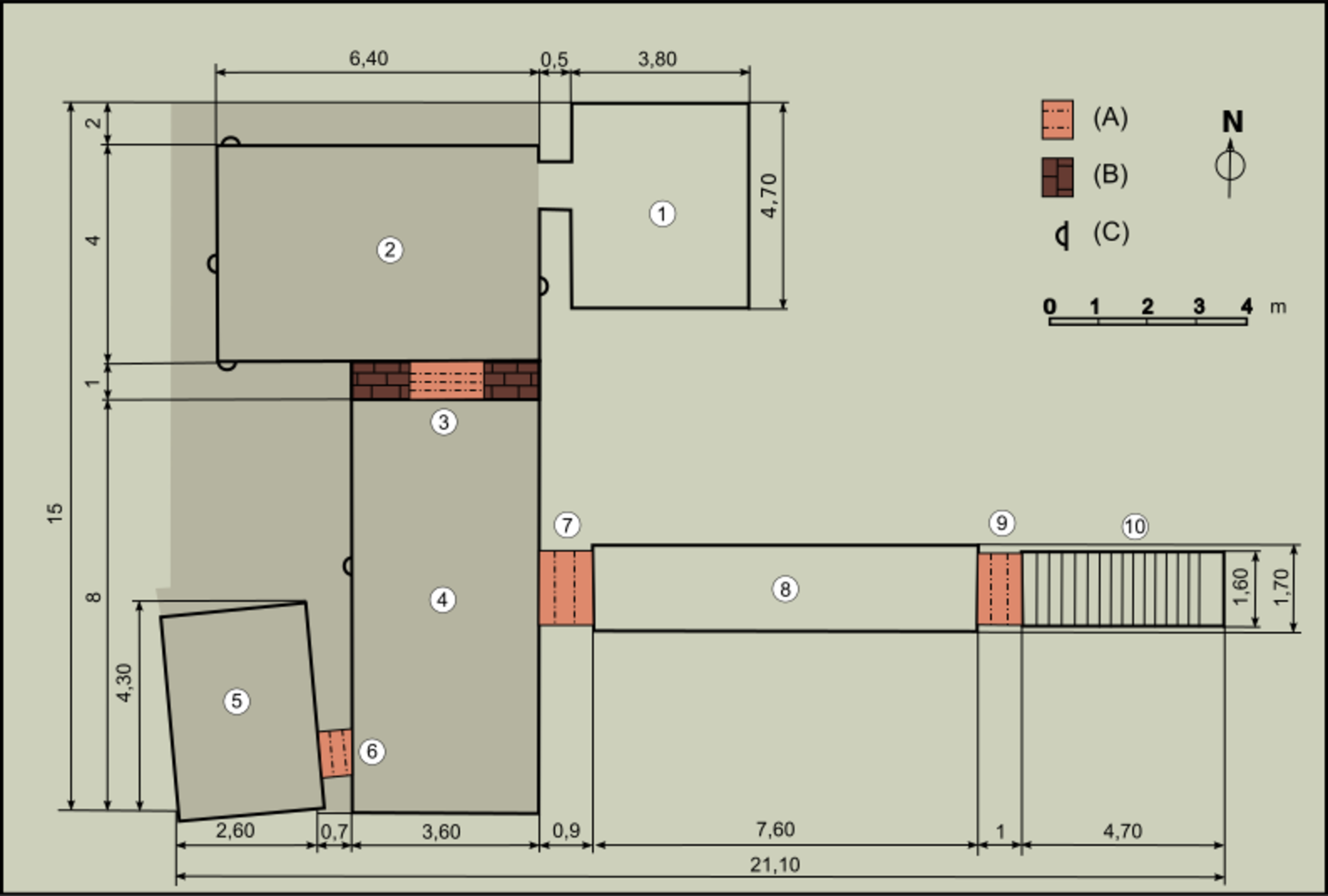 ملف:Tutankhamen Tomb layout.svg - المعرفة