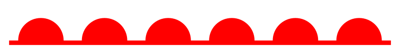 ملف:Warm front symbol.svg - المعرفة