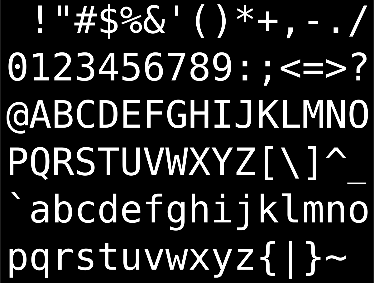 ملف:ASCII full.svg - المعرفة