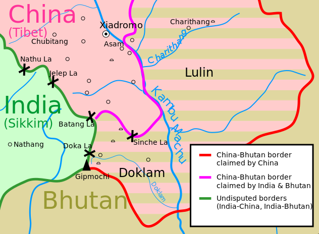 ملف:Map of Doklam EN.svg - المعرفة