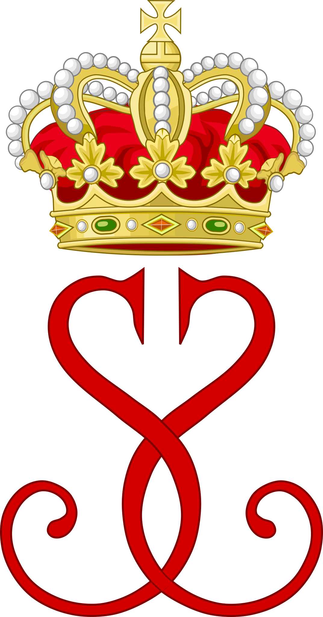ملف:Royal Monogram of Princess Stephanie of Monaco.svg - المعرفة