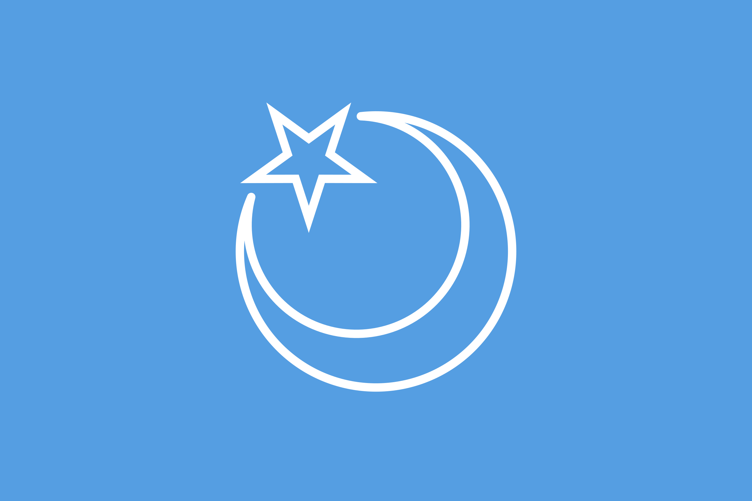 ملف:Flag of the Second East Turkestan Republic.svg - المعرفة