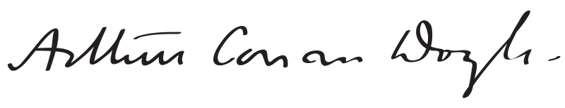 ملف:Arthur Conan Doyle Signature.svg - المعرفة