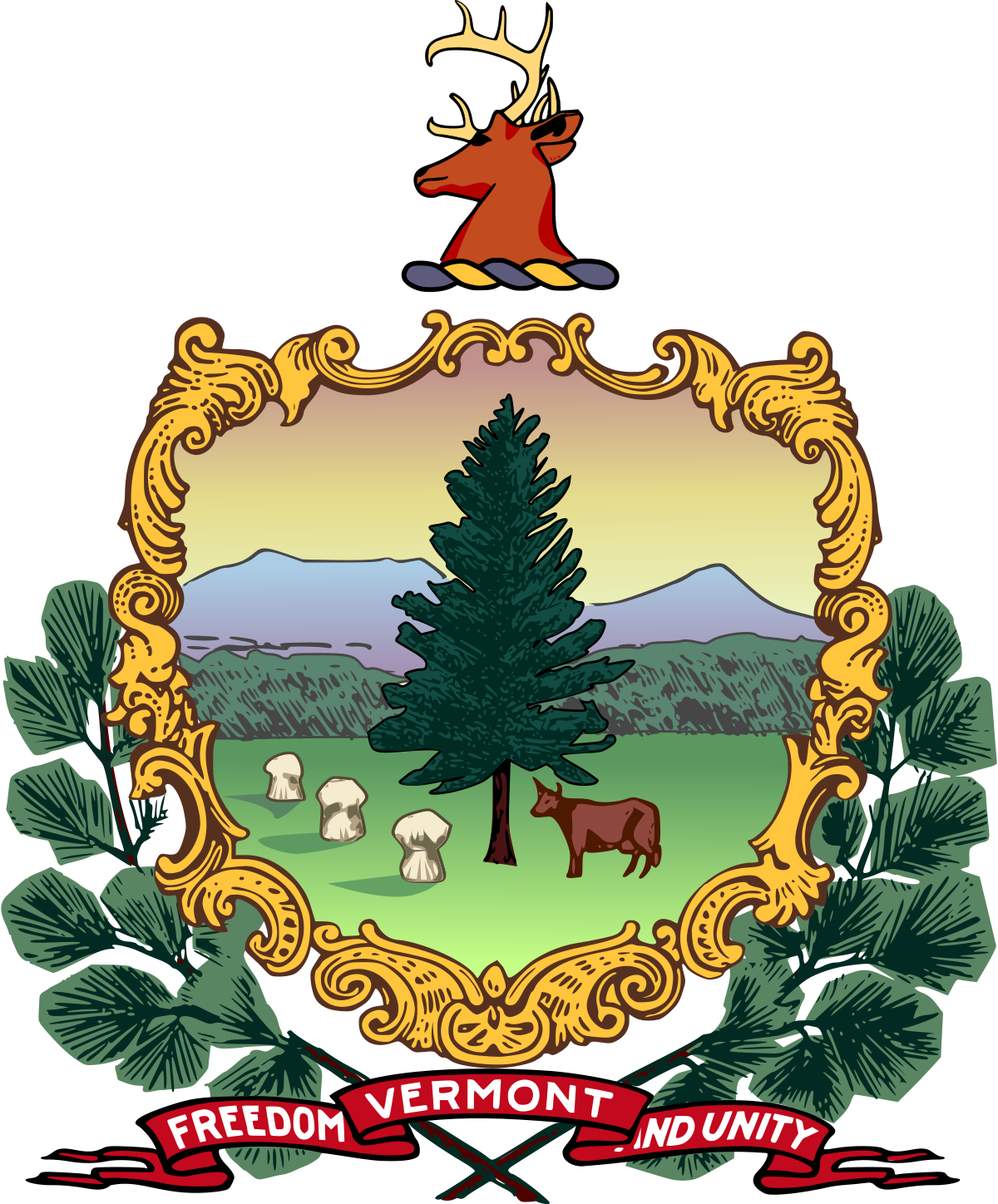 ملف:Coat of arms of Vermont.svg - المعرفة
