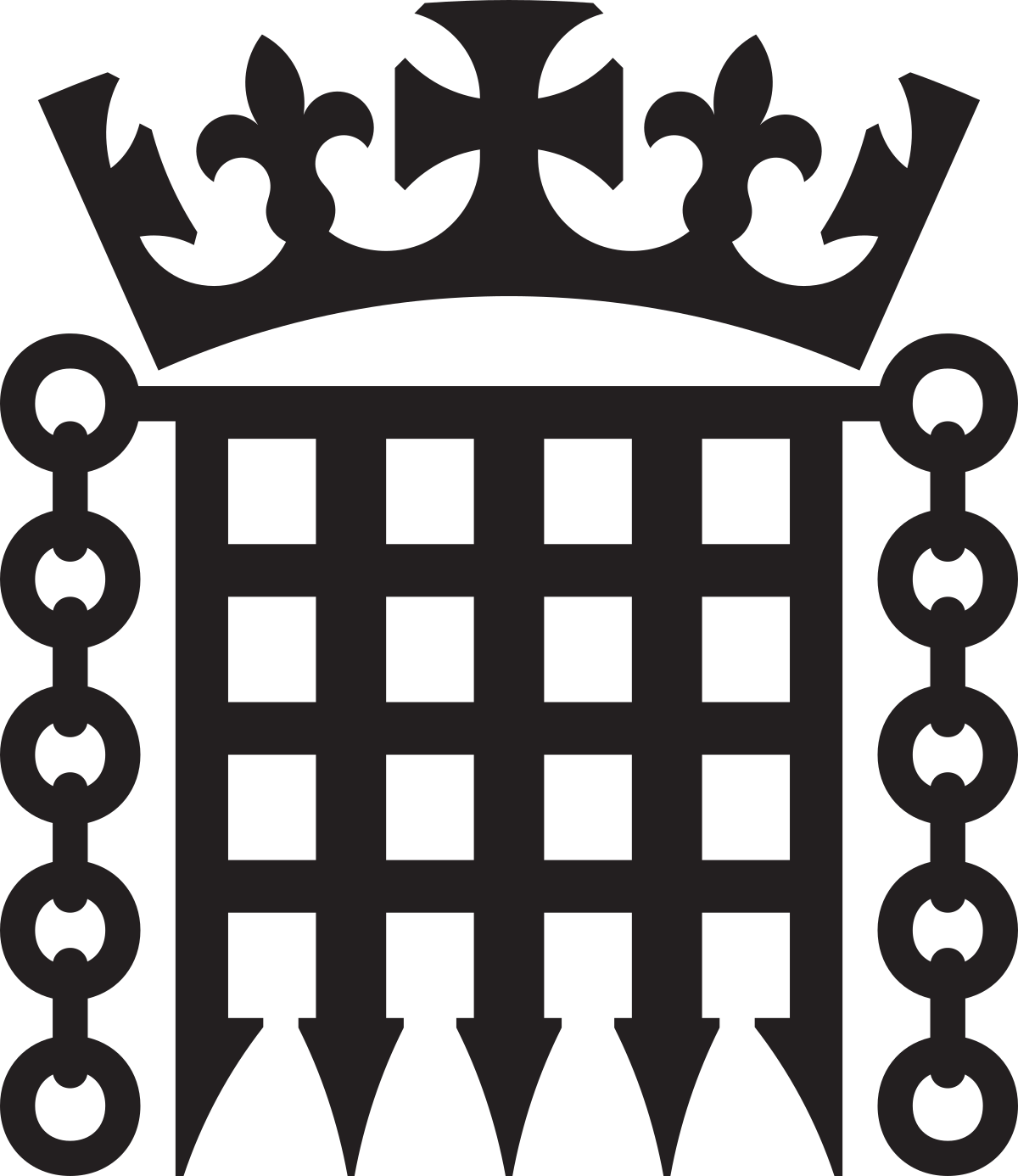 ملف:Crowned Portcullis redesign 2018.svg - المعرفة