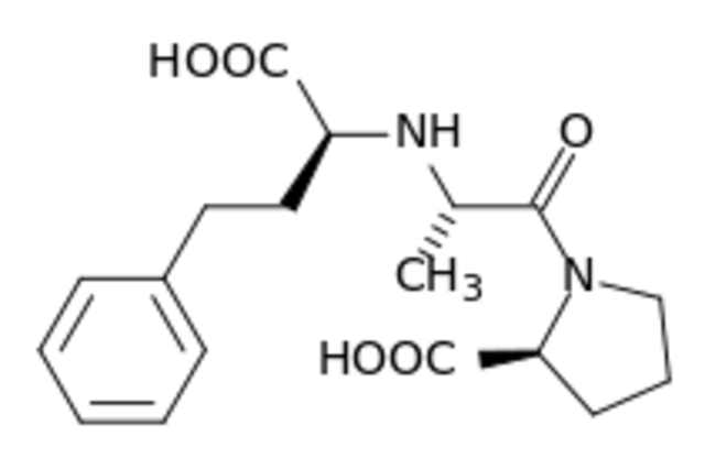 ملف:Enalaprilat-structural.svg - المعرفة